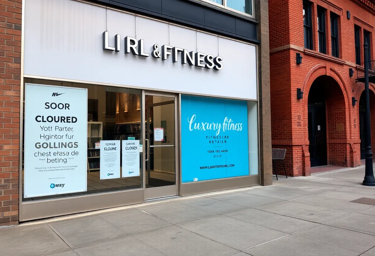 Luxury Workout Brand Closure in Baltimore